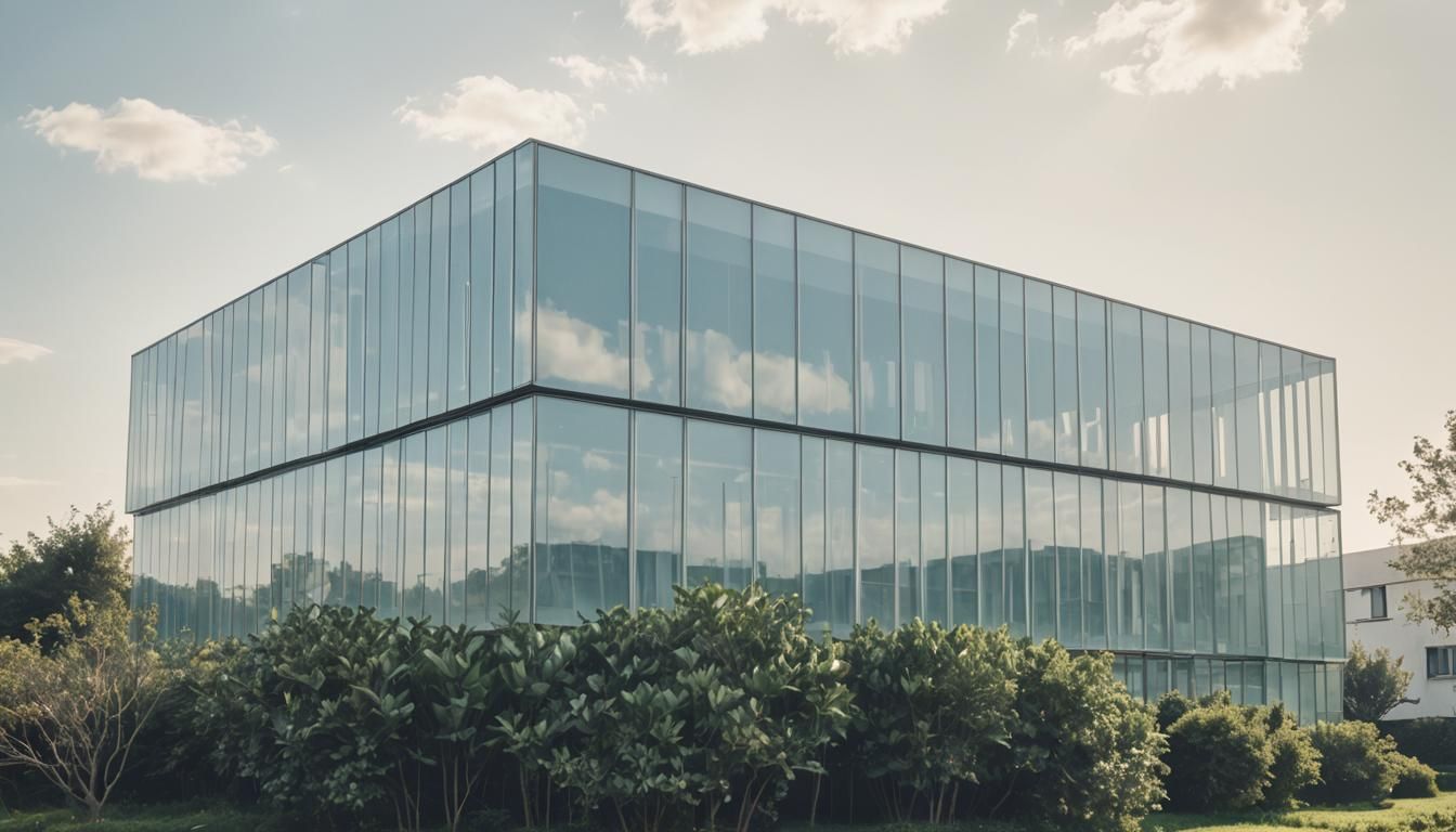 Modern Architecture with Transparent Facades and M... - AI Art