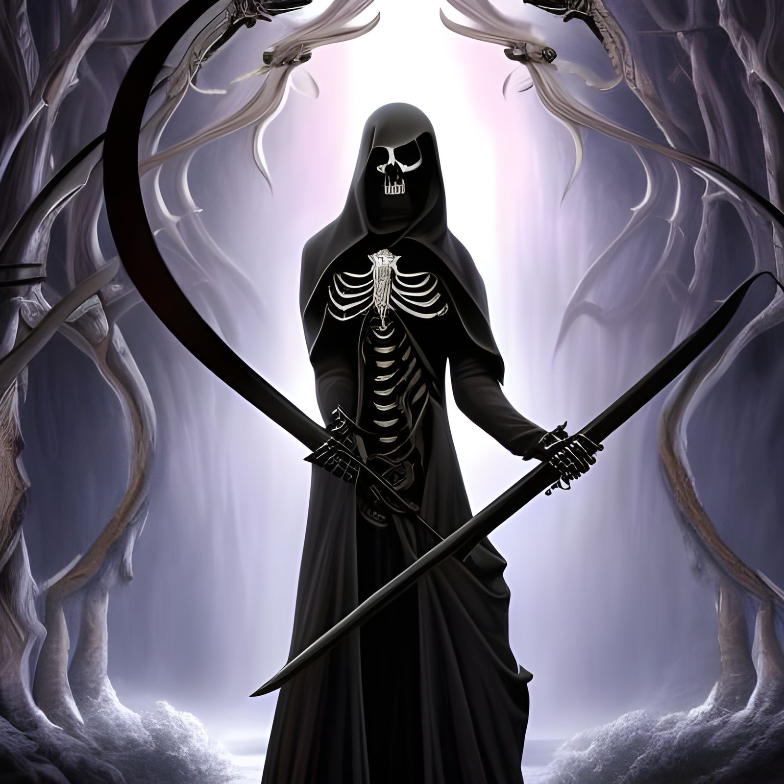 Lady Death Bizarre - AI Generated Artwork - NightCafe Creator