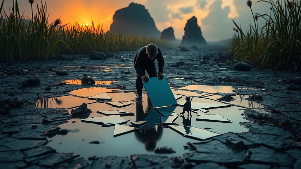 Surreal Swamp Scene Reveals Renewal and Rejuvenati... - AI Art