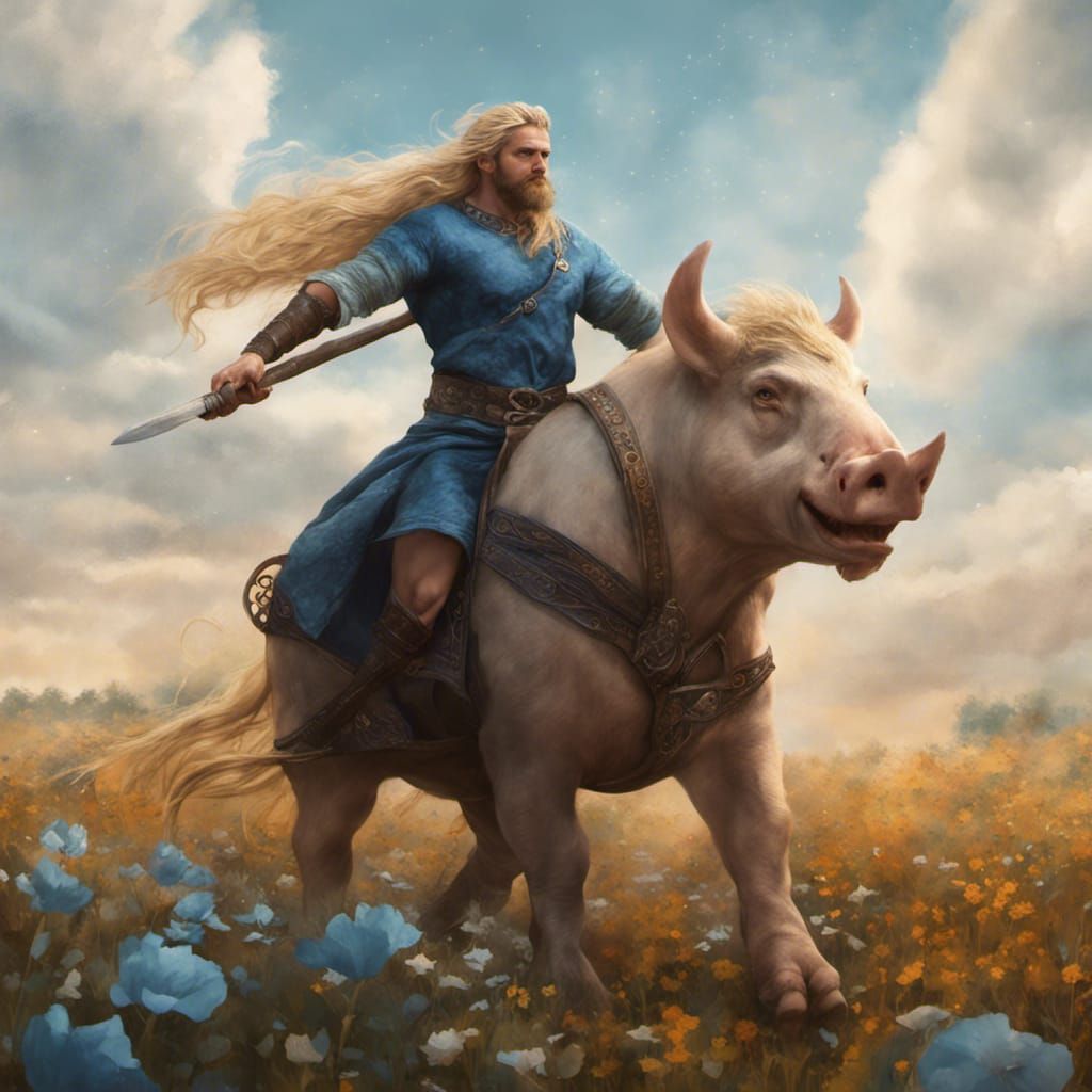 The God Freyr - AI Generated Artwork - NightCafe Creator