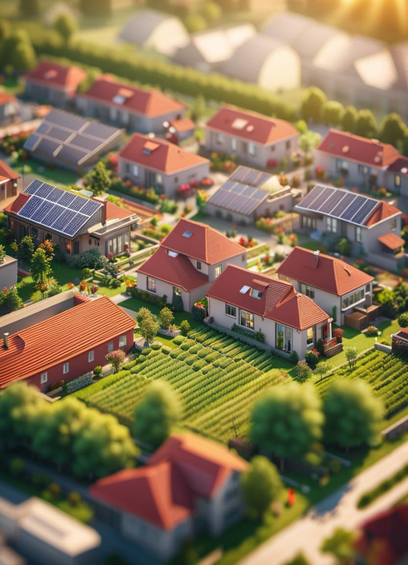 Solarpunk community - AI Generated Artwork - NightCafe Creator