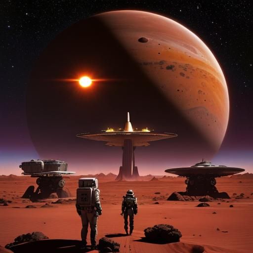Mars Rising - AI Generated Artwork - NightCafe Creator