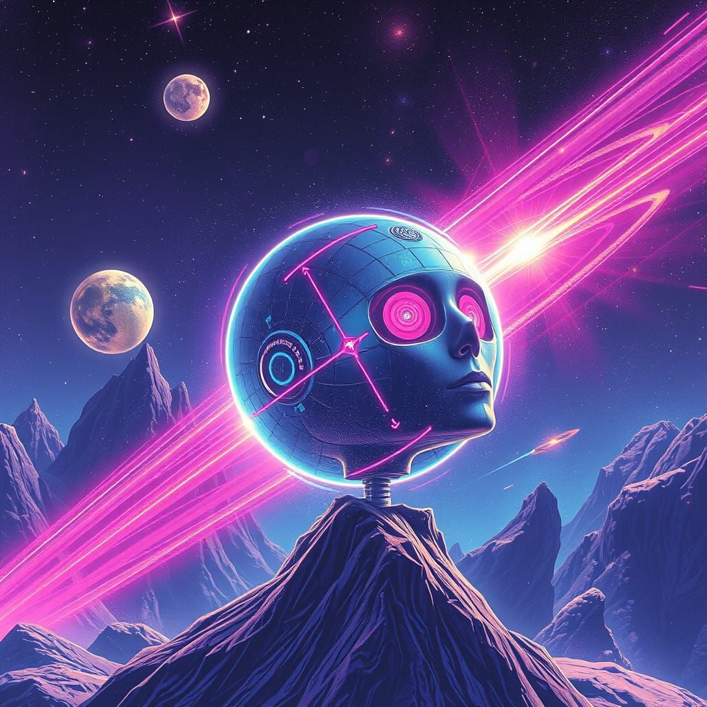 retro futuristic - Retro Futuristic Astral Cosmic Dreamscap...