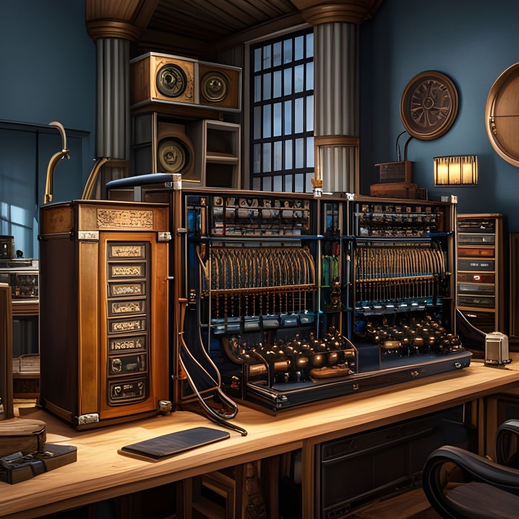 Steampunk Computer - AI Generated Artwork - NightCafe Creator