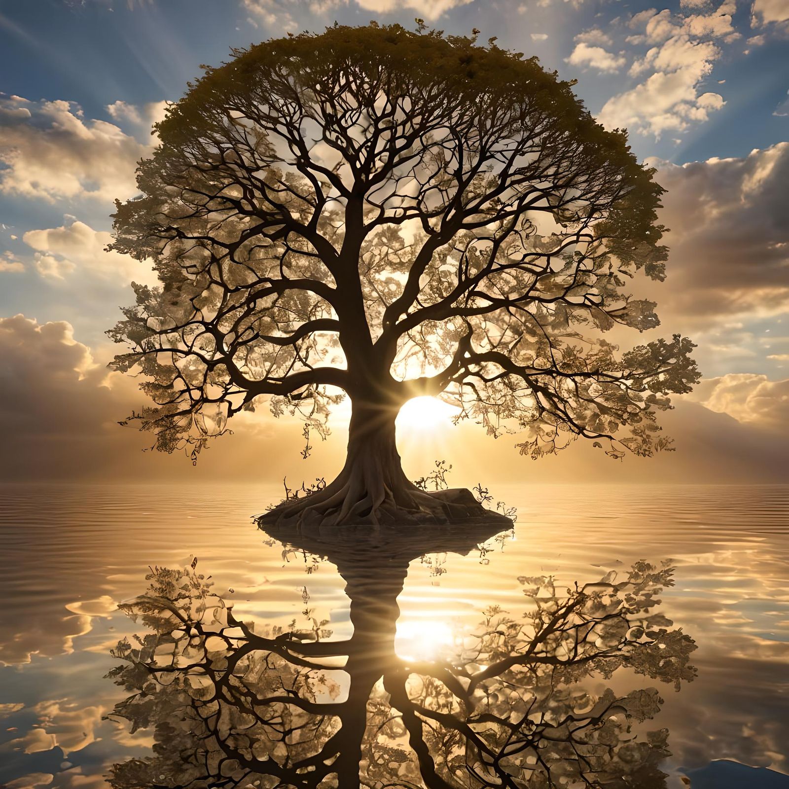 my only tree - AI Generated Artwork - NightCafe Creator