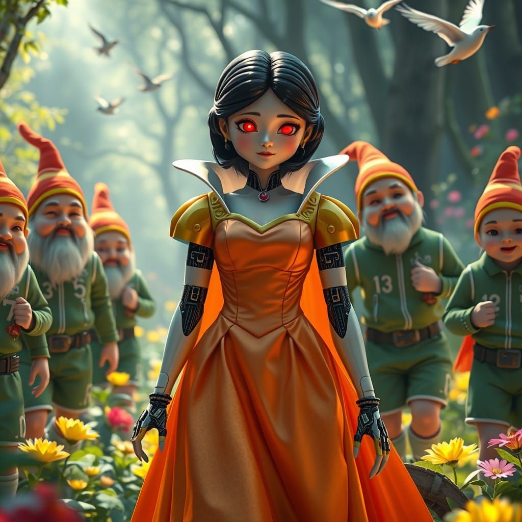 Red-Light, Green-Light...Snowwhite - Snow White Robot in a M...