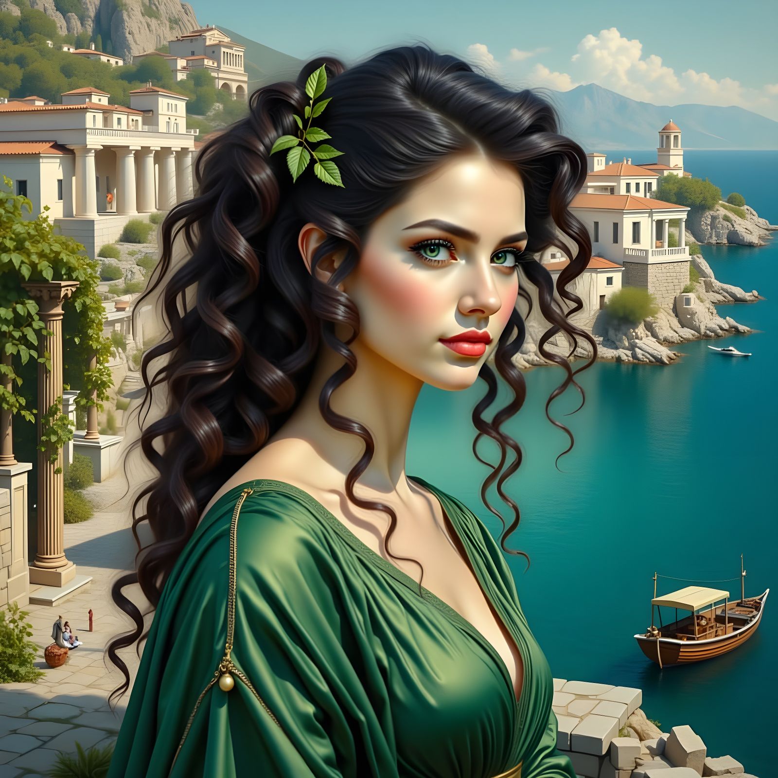 Electra Visiting a Greek Resort - Electra Visiting a Greek R...