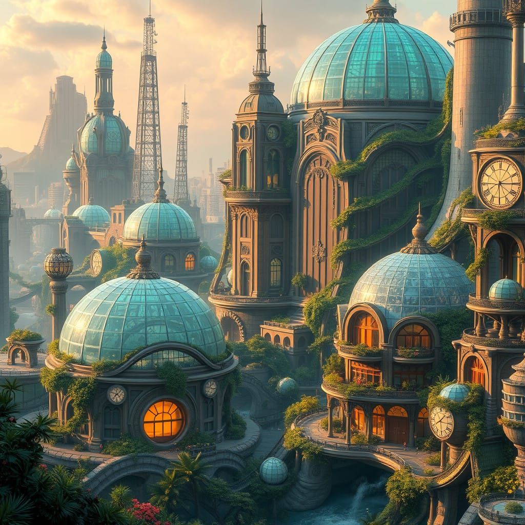 solarpunk city - solarpunk city