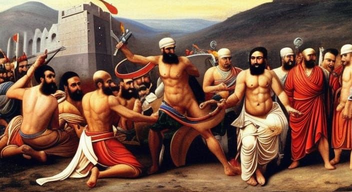 1257AD Persian Conquest of Despotate of Sparta - AI Generated Artwork ...