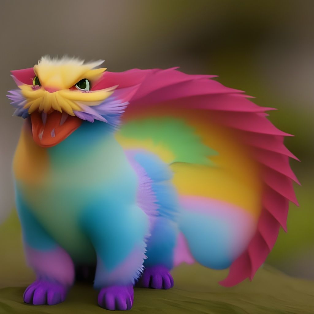 Fuzzy Mustache Muket - AI Generated Artwork - NightCafe Creator