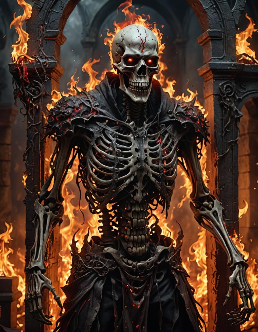 Ghoul guarding the gates of Hell. - AI Generated Artwork - NightCafe ...