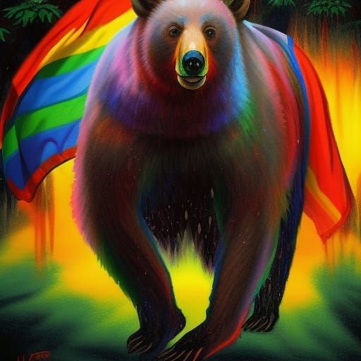 Gay Bear art - AI Generated Artwork - NightCafe Creator