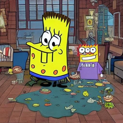 SpongeBob Cousin Earth 2.0 - AI Generated Artwork - NightCafe Creator