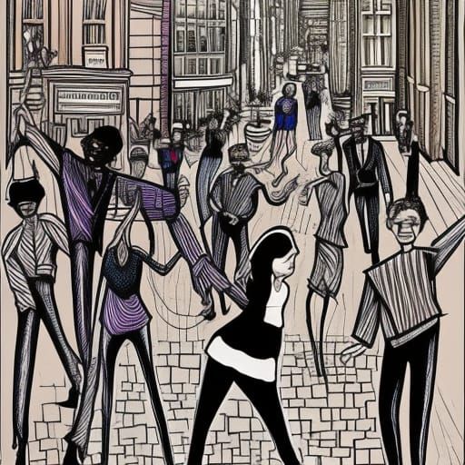 "Dancing In The Street" epic Harlem renaissance masterpiece in the ...