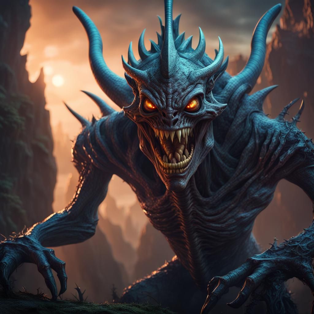 scary alien king - AI Generated Artwork - NightCafe Creator