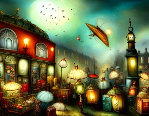 Lamps - AI Generated Artwork - NightCafe Creator