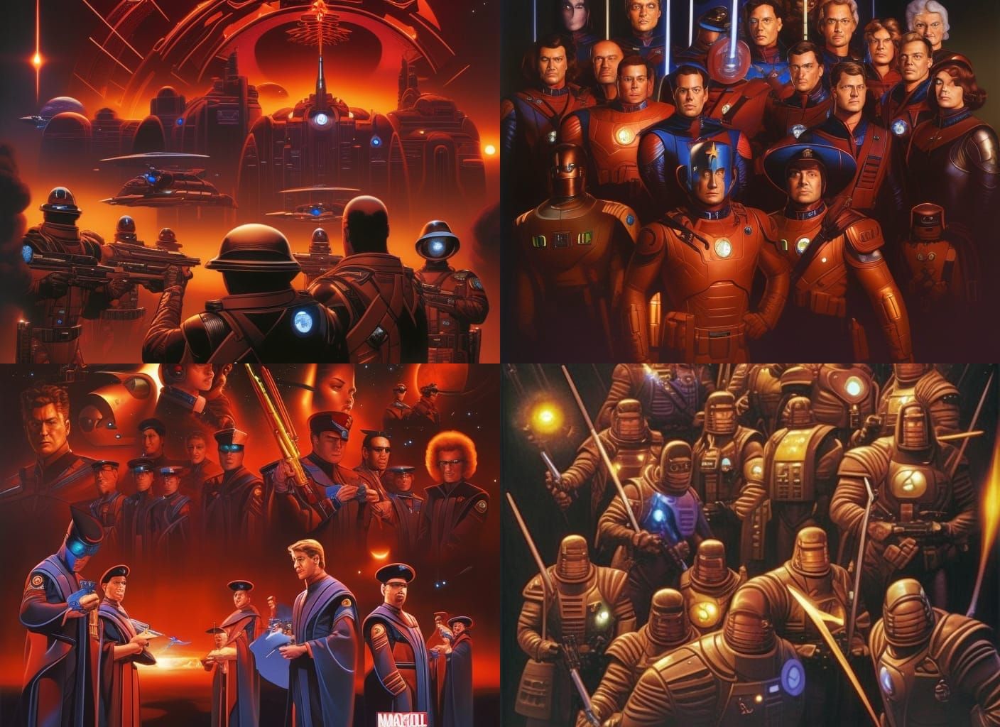 Star Academy Space Cadets graduating class of 2914 - AI Generated Artwork - NightCafe Creator