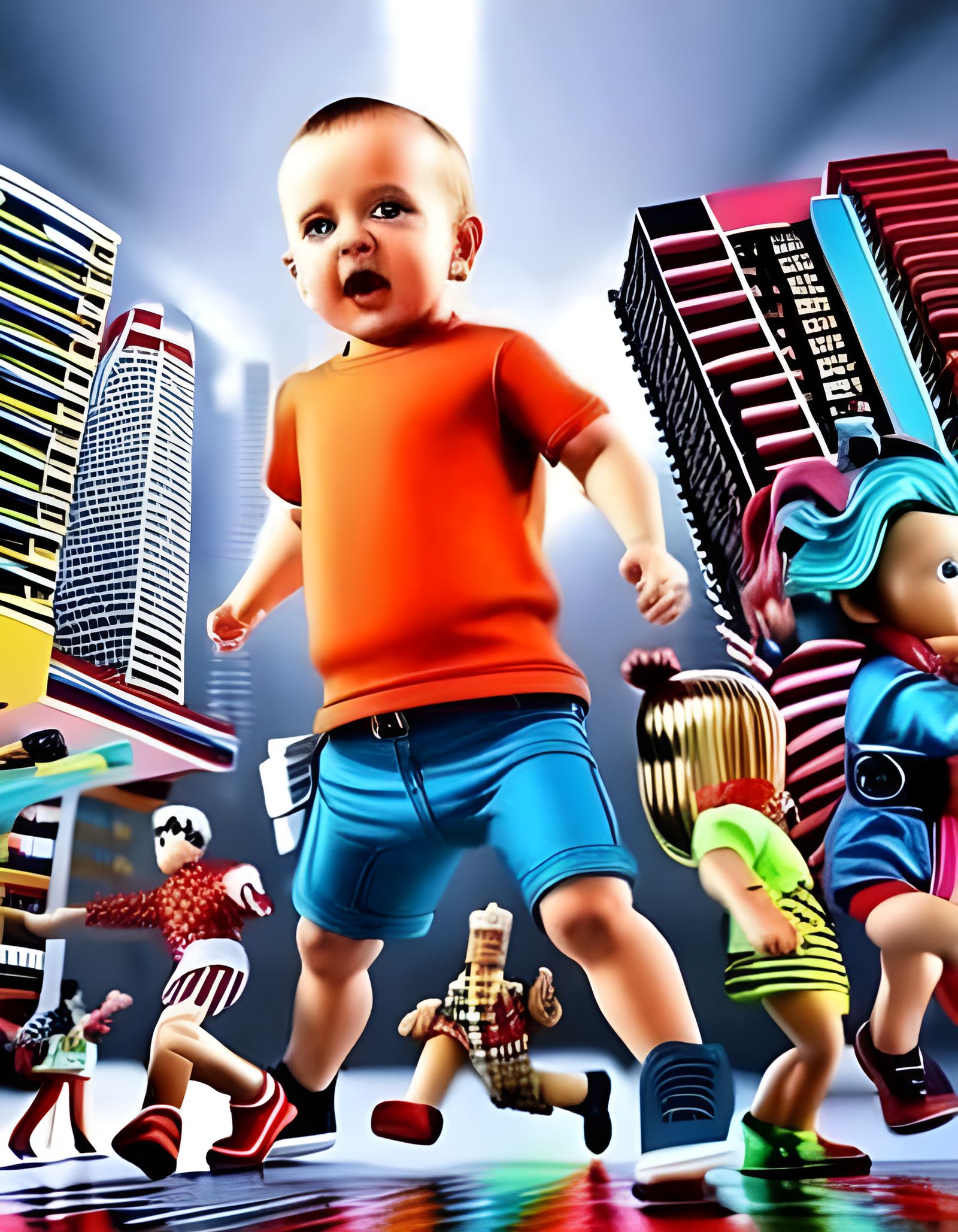 The Terror - Baby Attack on the Miniature Wonderland - AI Generated ...