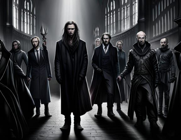 Furious depiction of a world of heathens and devils gothic art dark ...