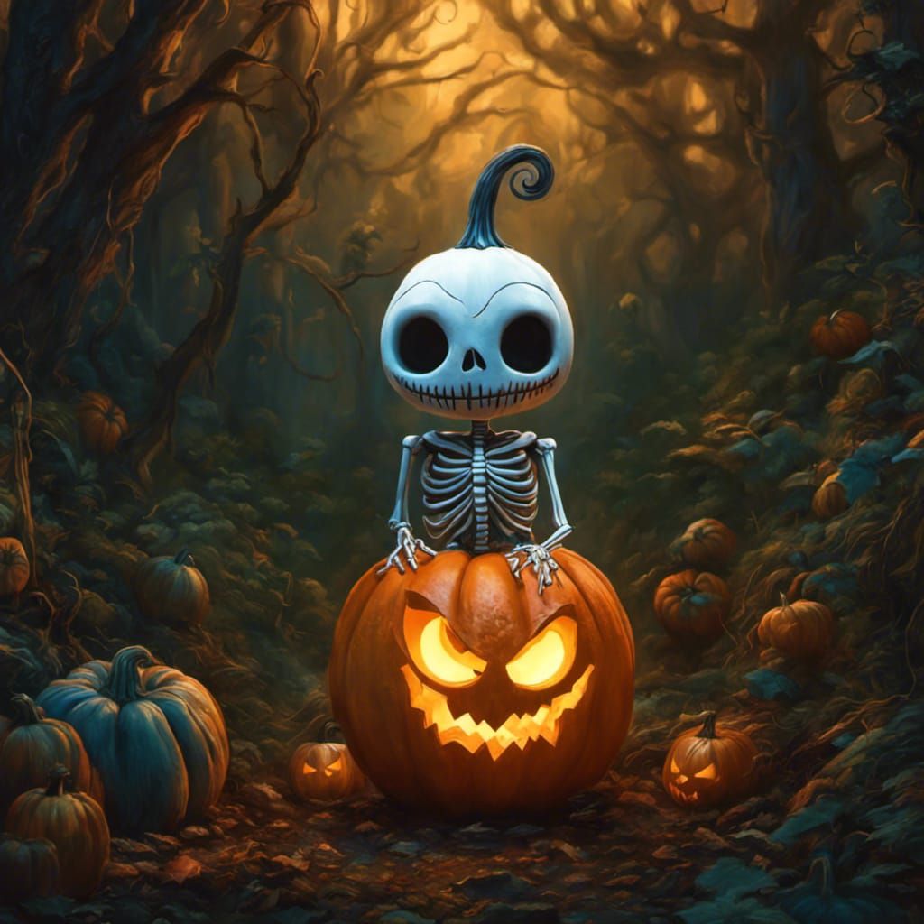 A Chubby Grubby Baby Pumpkin King Jack Skeleton by Tim Burton , Lisa ...