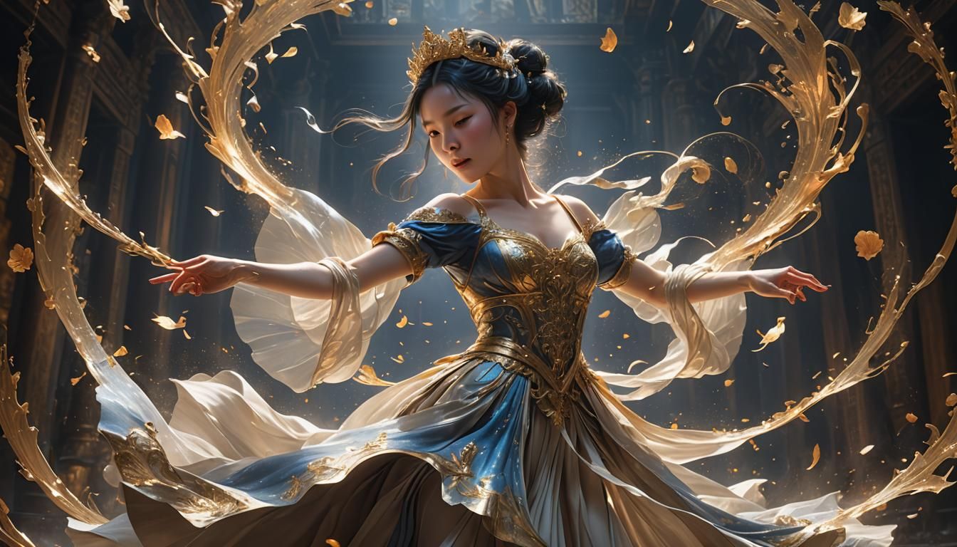 beautiful girl dancing - AI Generated Artwork - NightCafe Creator