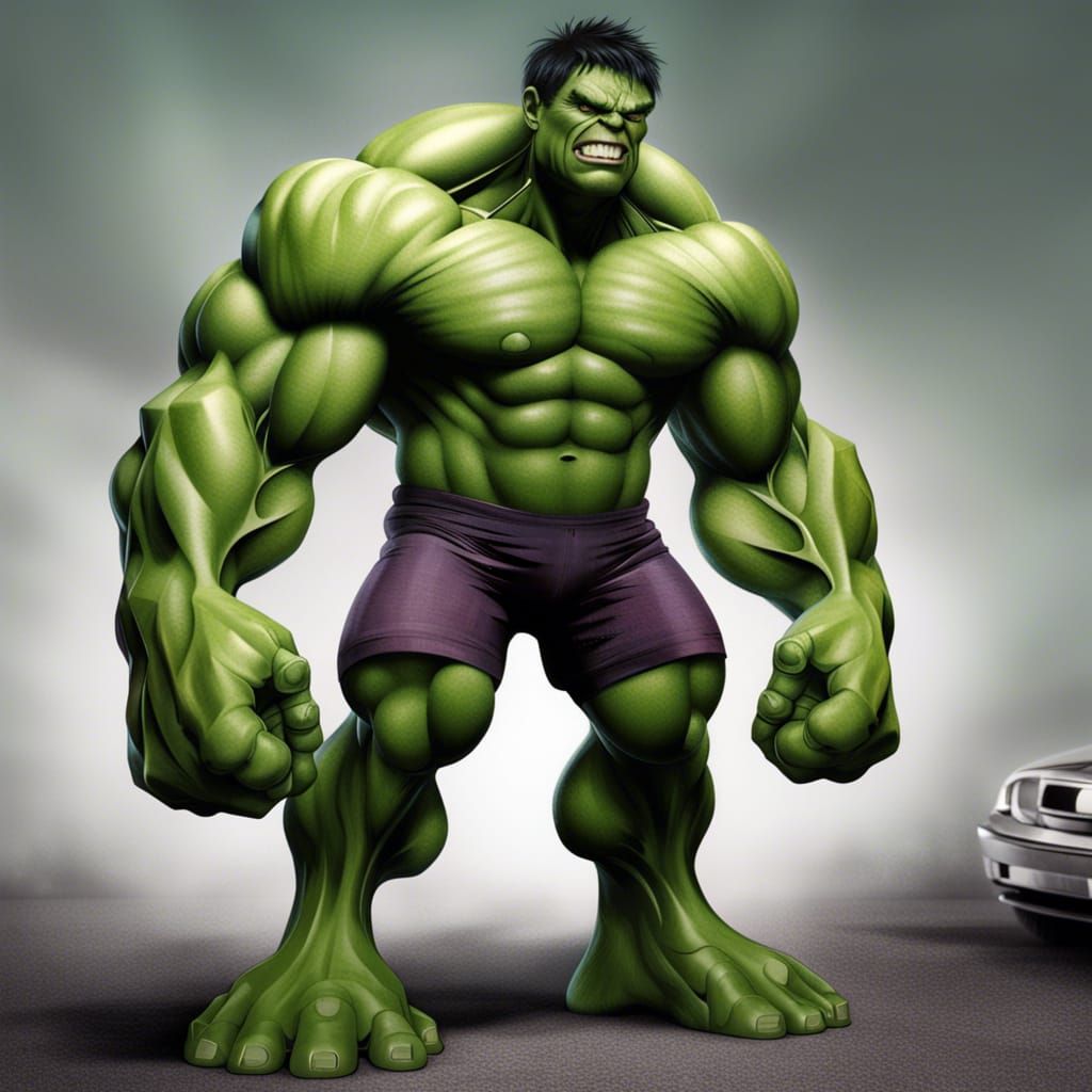 the incredible hulk on steroids - AI Generated Artwork - NightCafe Creator