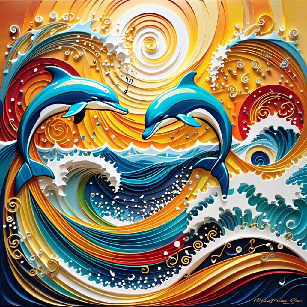 String Art, Musical Notes, Abstract Curves