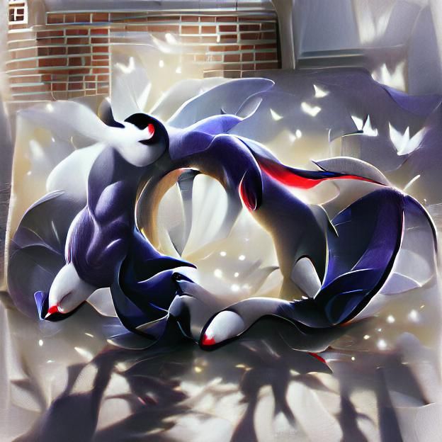 Shadow Lugia - AI Generated Artwork - NightCafe Creator