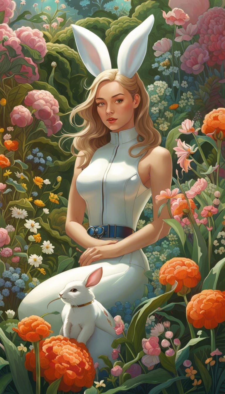 Bunny Girl - AI Generated Artwork - NightCafe Creator