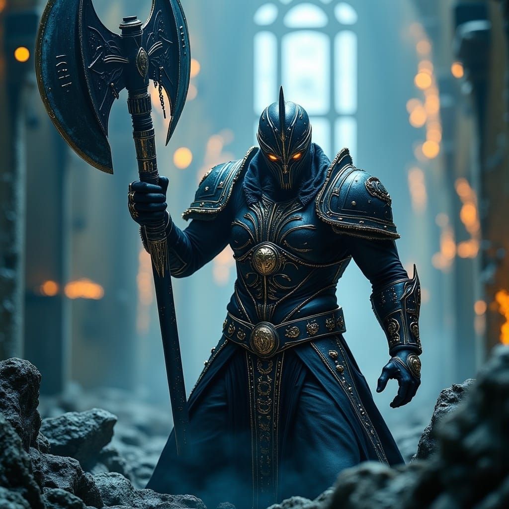 Solon - Dark Warrior Solon Hellbrand Battles a Gargantuan ...