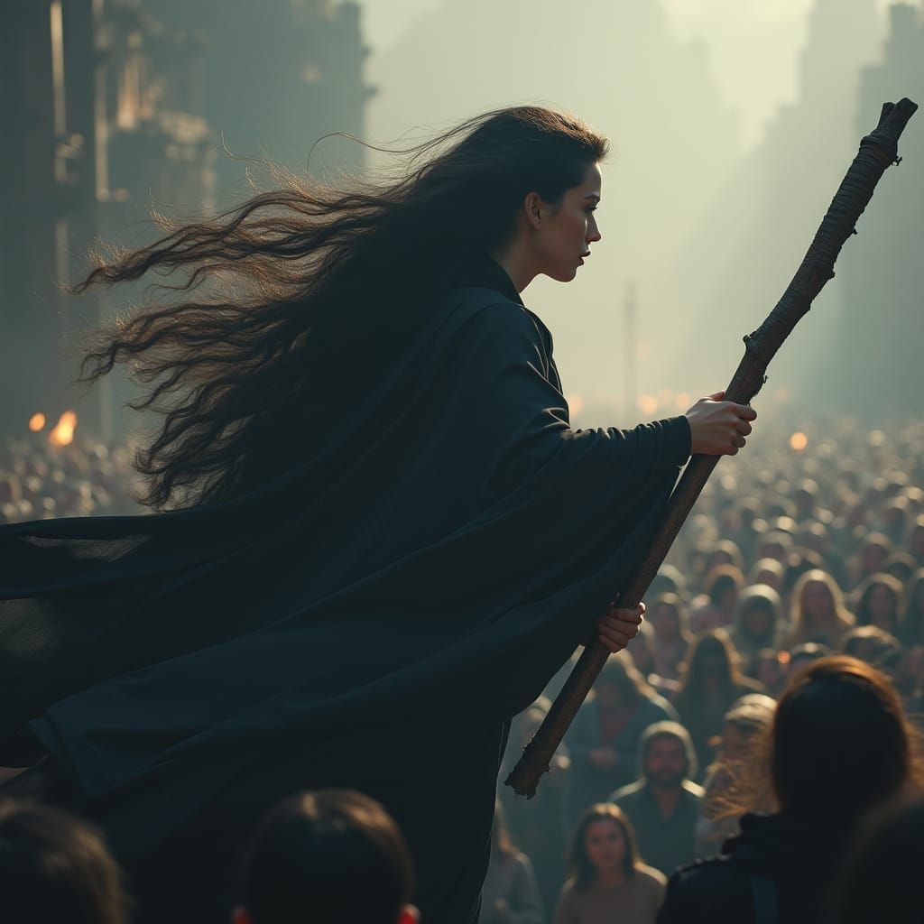 Queen Octavia learns to fly - Sorceress in Flight: Cinematic...