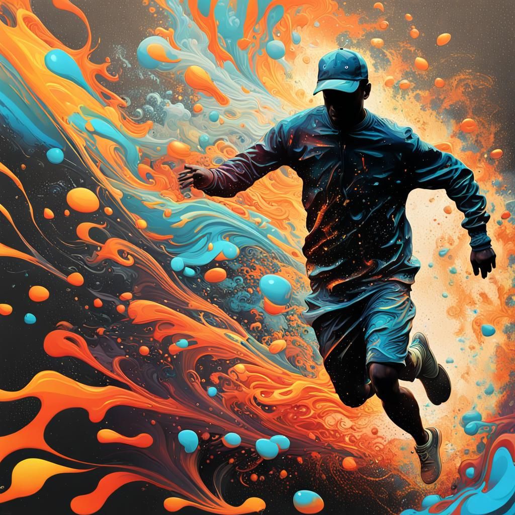 The Run For Life - AI Generated Artwork - NightCafe Creator