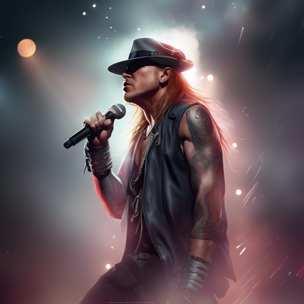 AXL ROSE (GUNS N ROSES) - AI Generated Artwork - NightCafe Creator