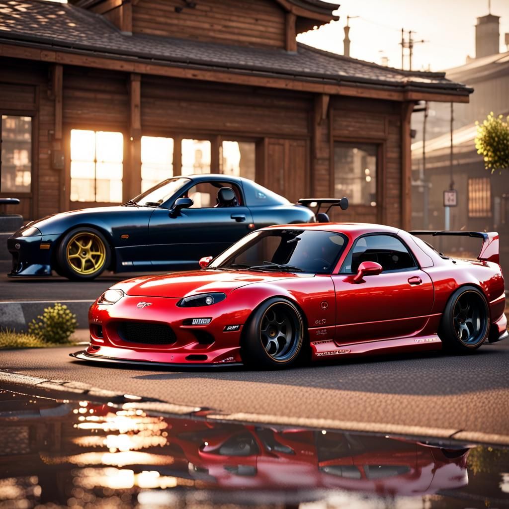 RX-7 FD3S X - AI Generated Artwork - NightCafe Creator