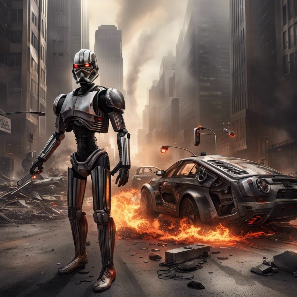 Cyborg Star Wars Black Terminator - AI Generated Artwork - NightCafe ...