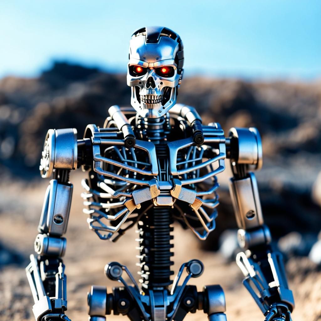 A Terminator T800 (2) - AI Generated Artwork - NightCafe Creator