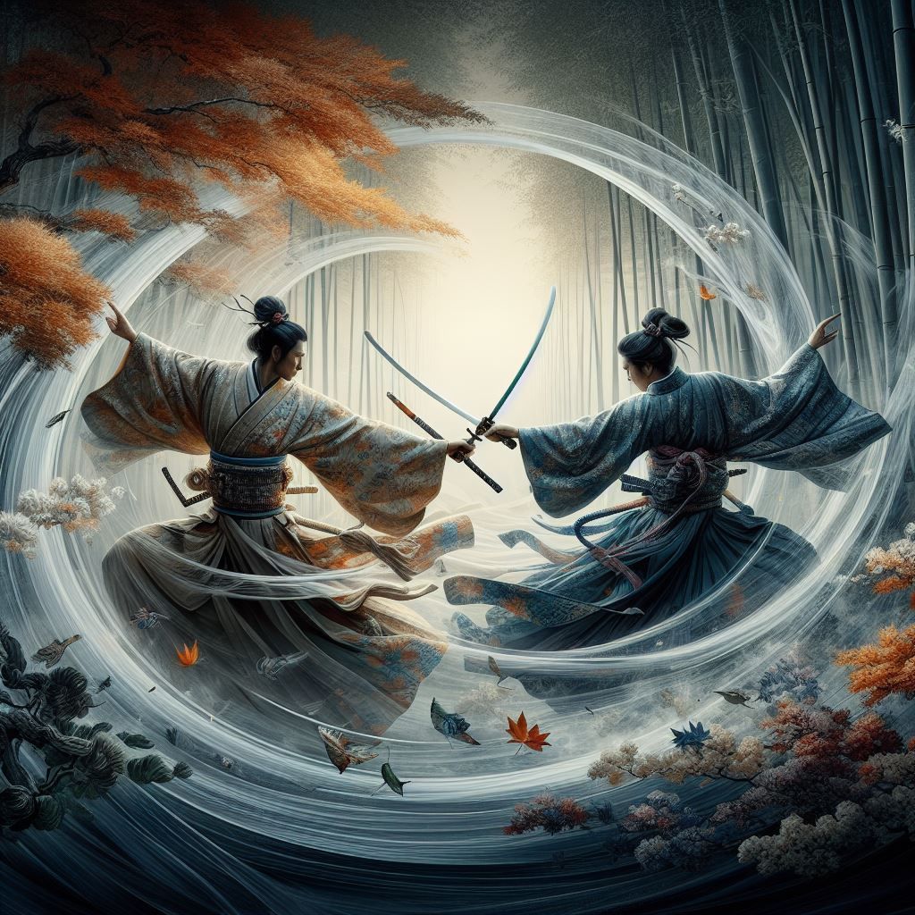 Dancing Blades - AI Generated Artwork - NightCafe Creator