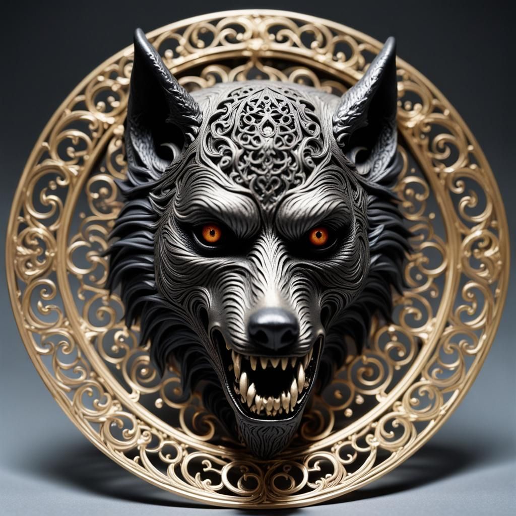 Plate of Werewolf - AI Generated Artwork - NightCafe Creator