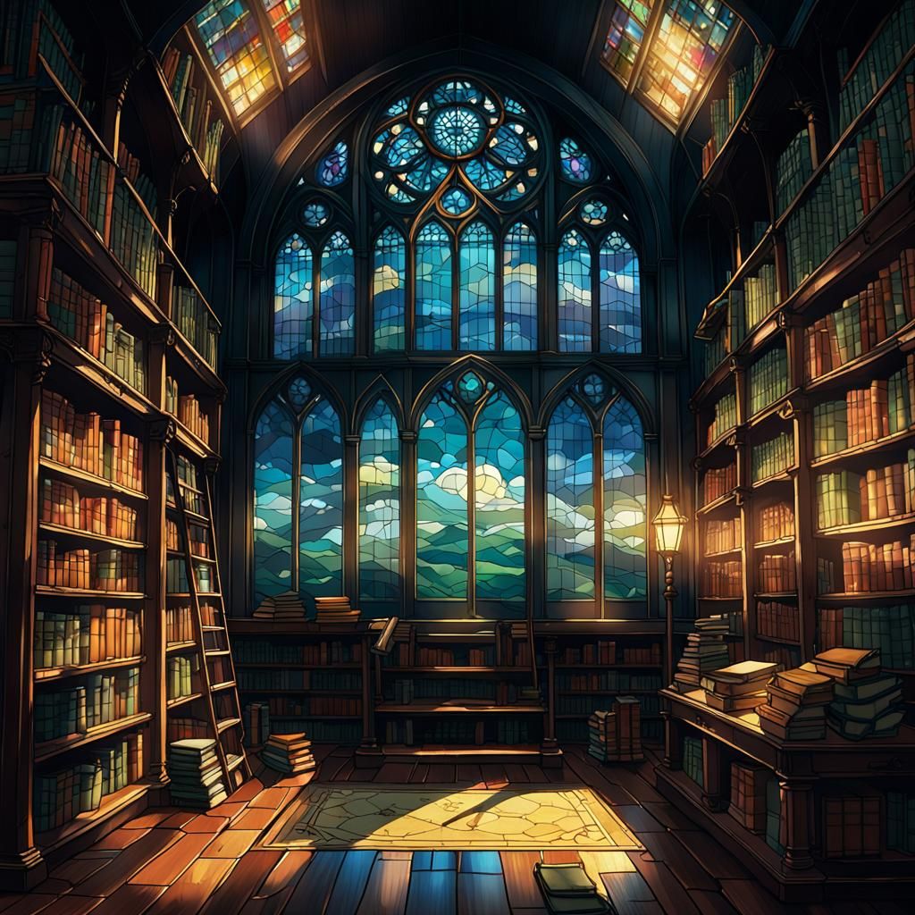 Library - AI Generated Artwork - NightCafe Creator