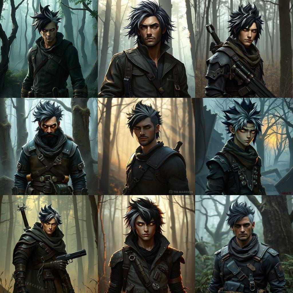 Vali Ravenclaw A male Fallout 76 character with black and white hair ...