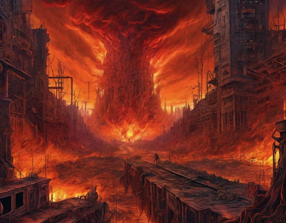 Bem vindo ao inferno 2 - AI Generated Artwork - NightCafe Creator