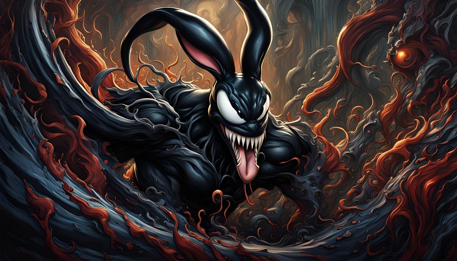 Venom Bugs Bunny... - AI Generated Artwork - NightCafe Creator