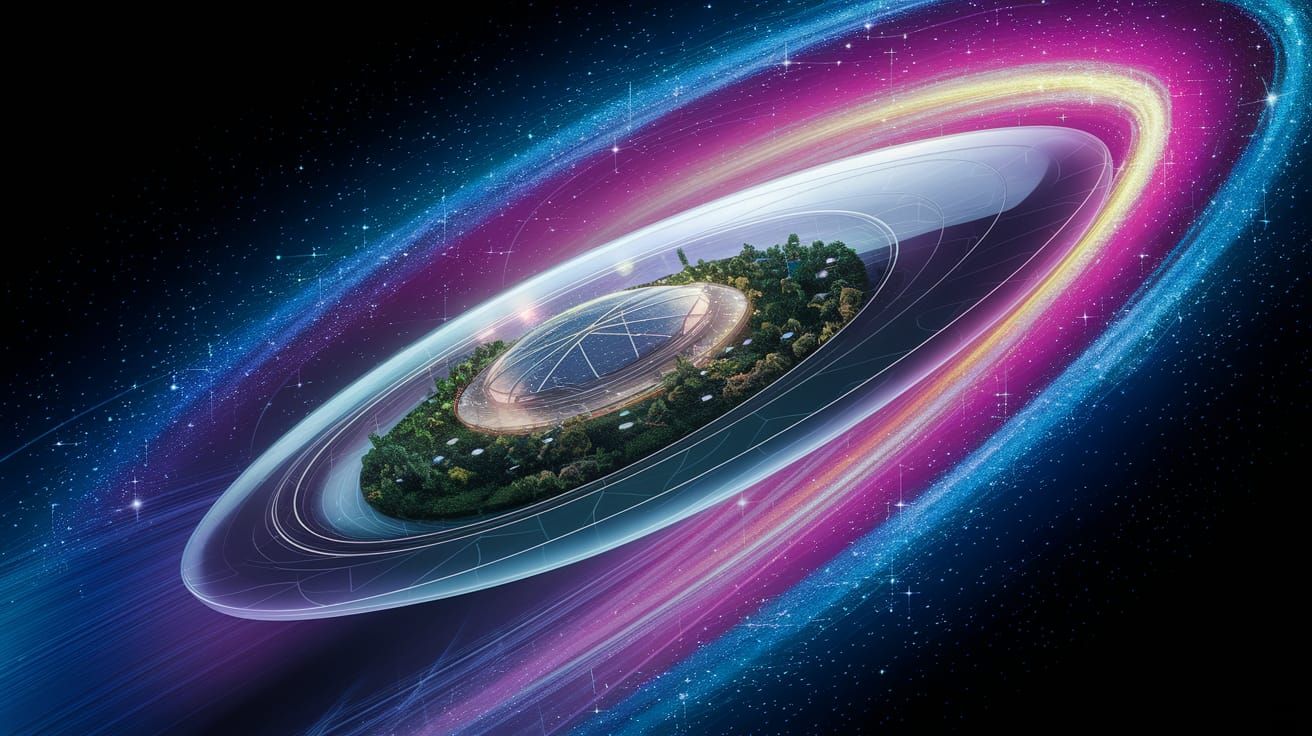 Sleek Star Vessel Cruises Through Celestial Plasma... - AI Art