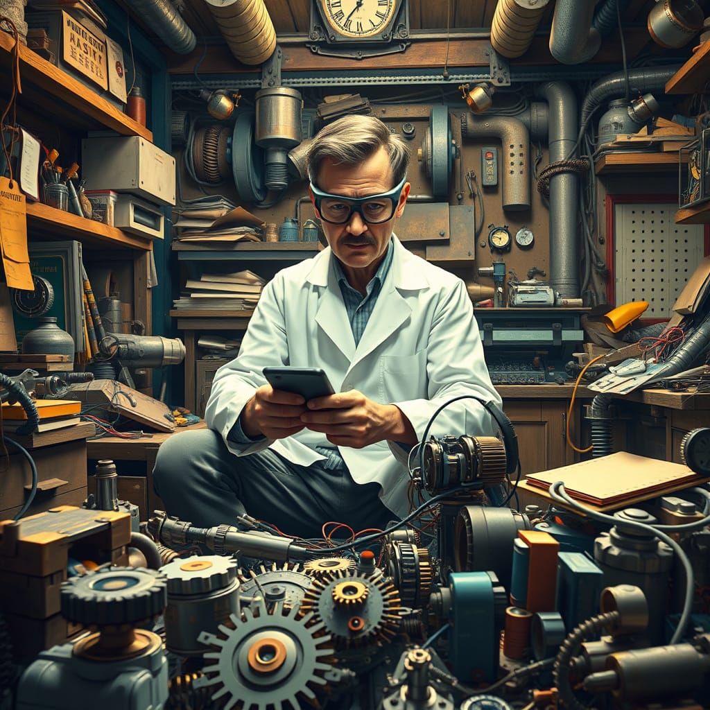 Inventing The Next big Thing - Visionary Inventor in a Whims...