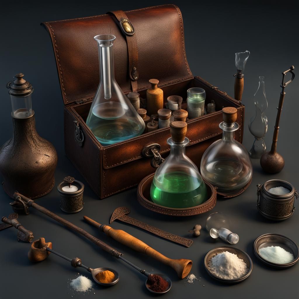 Alchemist Kit - AI Generated Artwork - NightCafe Creator