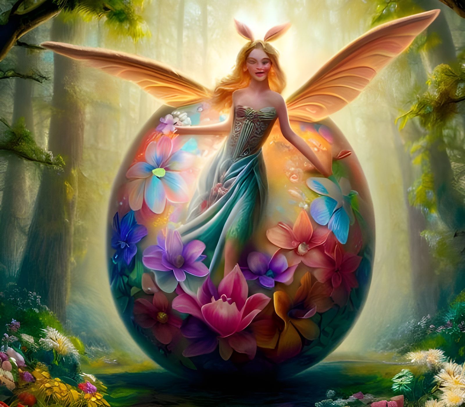 The Birth of Tatiana, Queen of the Fairies - AI Generated Artwork ...
