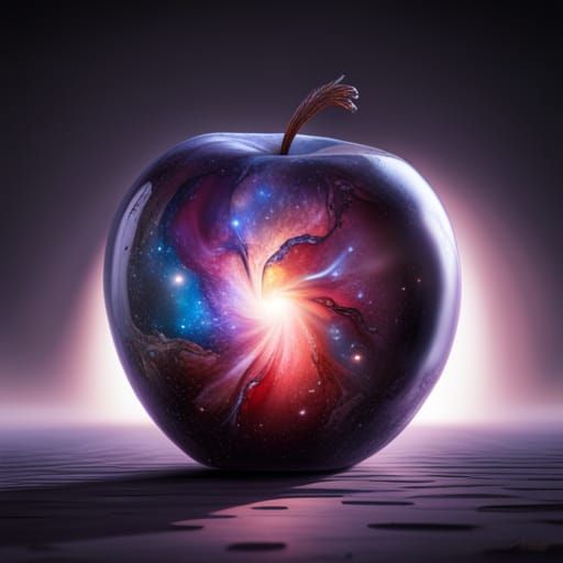 Galactic apple 2 - AI Generated Artwork - NightCafe Creator