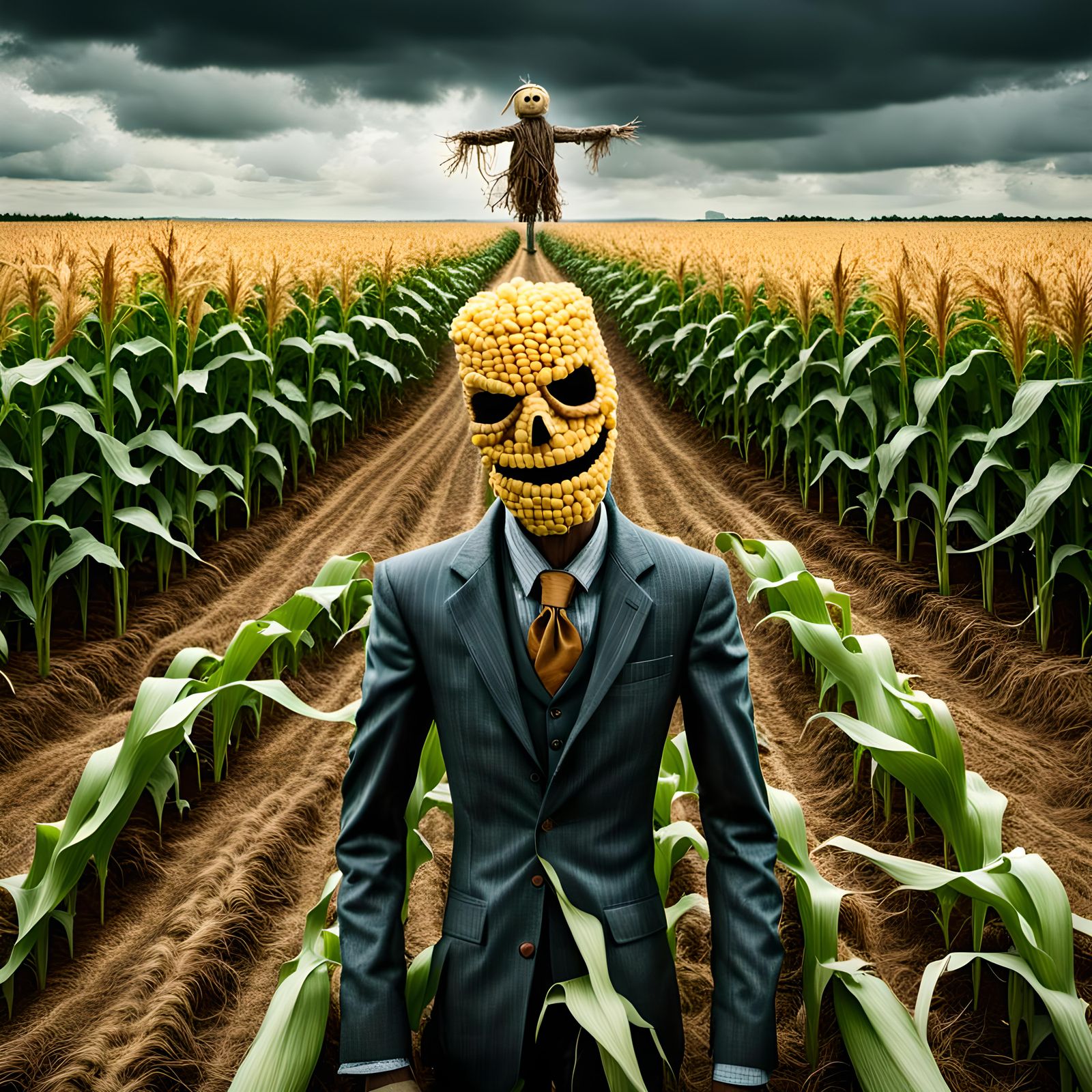 Disturbing Corn Dude - AI Generated Artwork - NightCafe Creator
