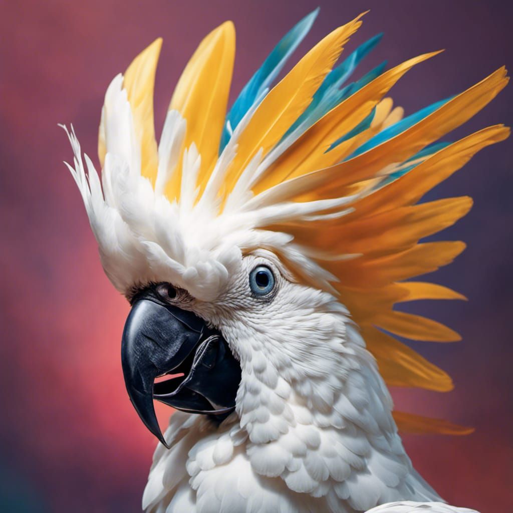 a portrait of a cockatoo - AI Generated Artwork - NightCafe Creator