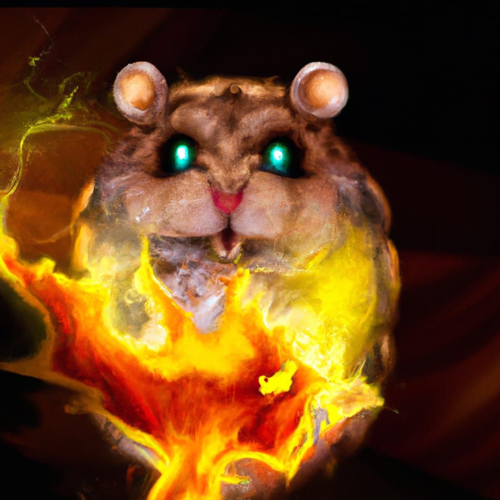 Scary demonic hamster - AI Generated Artwork - NightCafe Creator